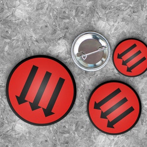 Antifa Badge, Always Antifascist, Iron Front, Three Arrows ...