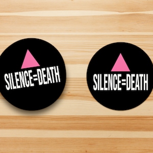 Silence = Death, Stickers, AIDS ART and ACTIVISM, Durable, Weather ...