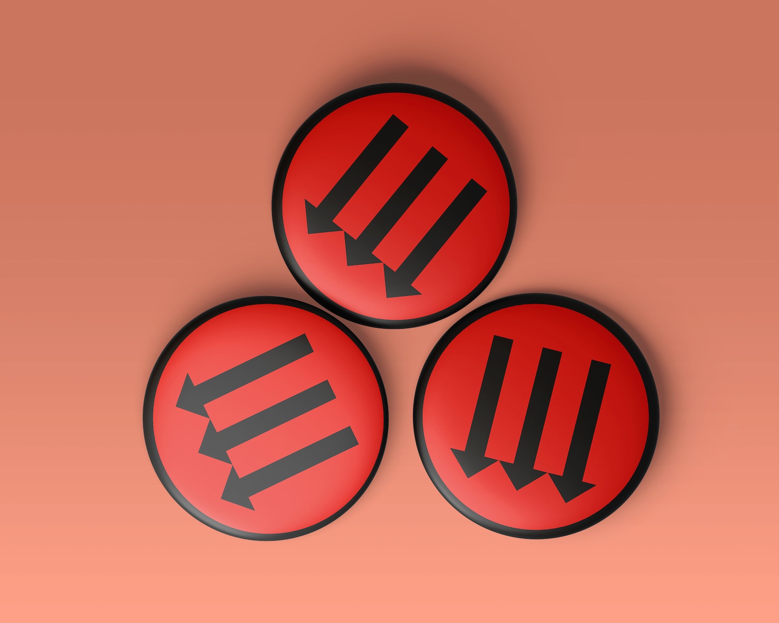 Antifa Badge, Always Antifascist, Iron Front, Three Arrows ...