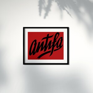 Antifa Poster, Antifascist, Destroy Nazism, Anti-nazi, Anti-racist ...