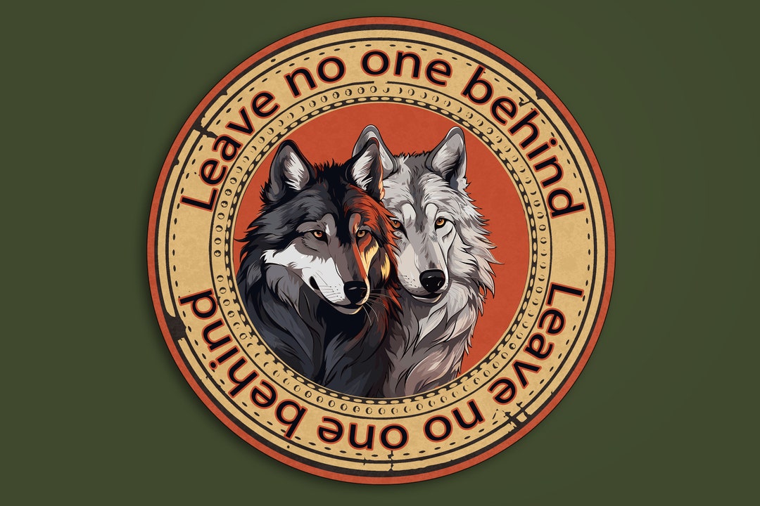 Leave No One Behind Stickers, Anarchy Equality, Wolf Couple Sticker ...