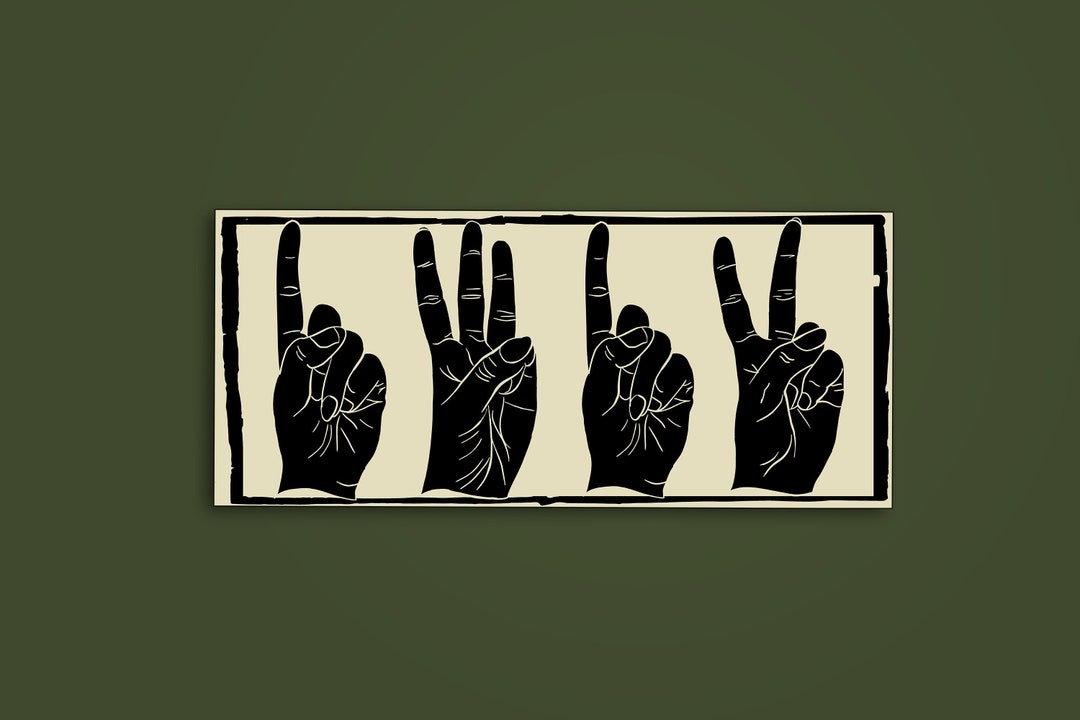 1312 Hand Signs Sticker, 1312 Sticker, Anarchist, Punk, 1312, Fuck the ...