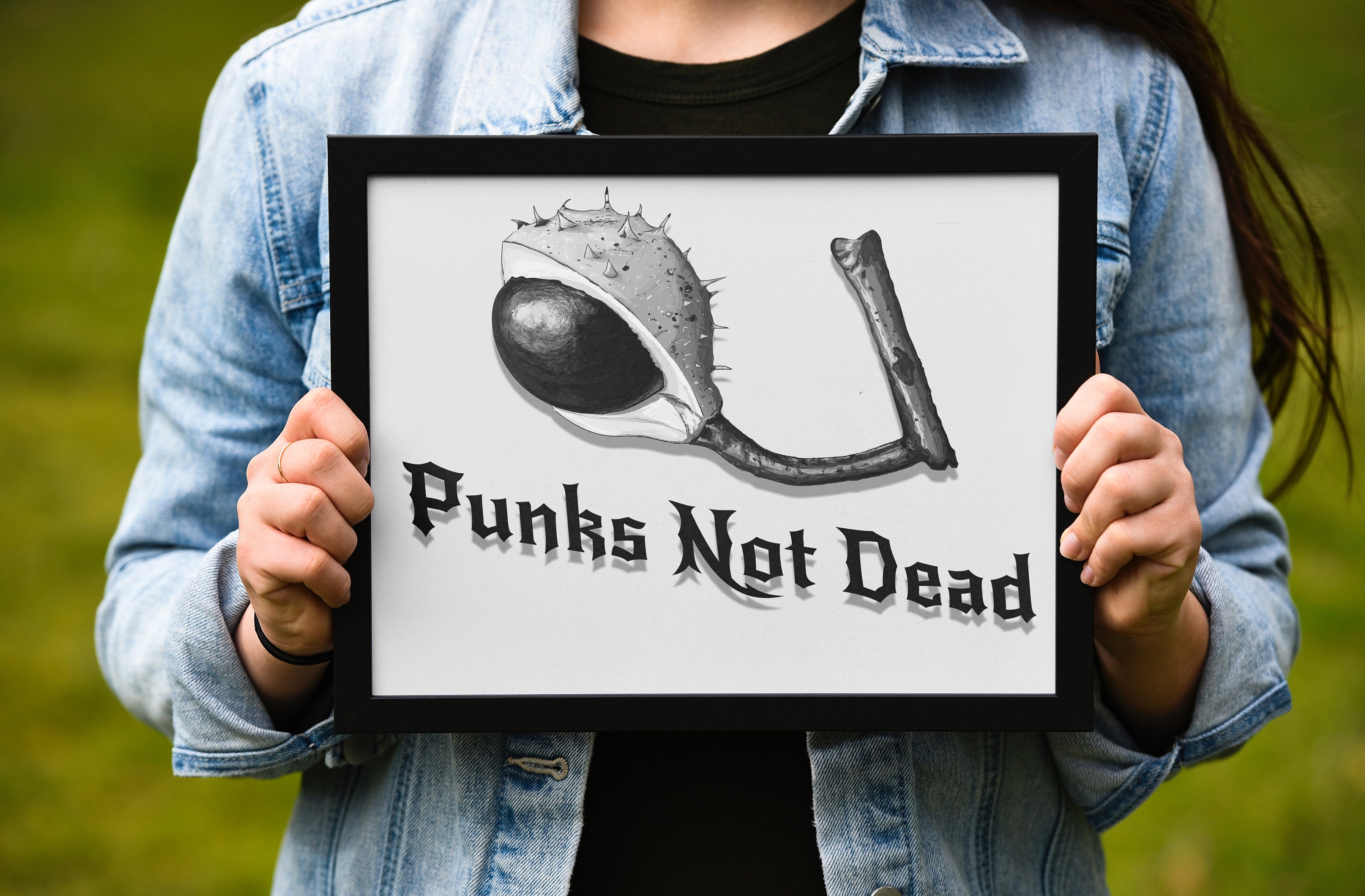 Punks Not Dead Print Punk Rock Art Print Punk Subcultures - Etsy
