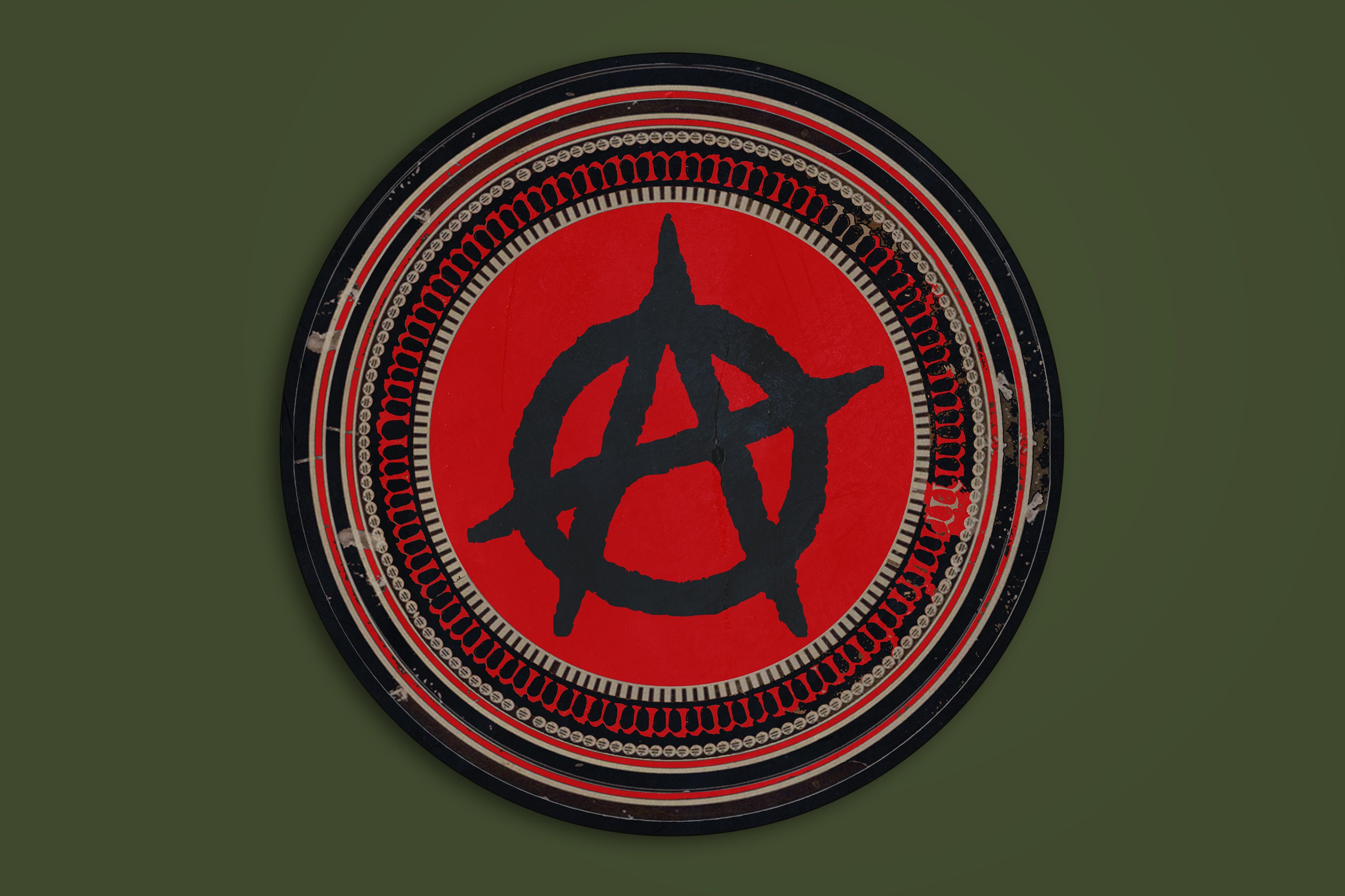 Anarchy Symbol Anarchy Symbol Red Pinback Button Pin Walmart.com