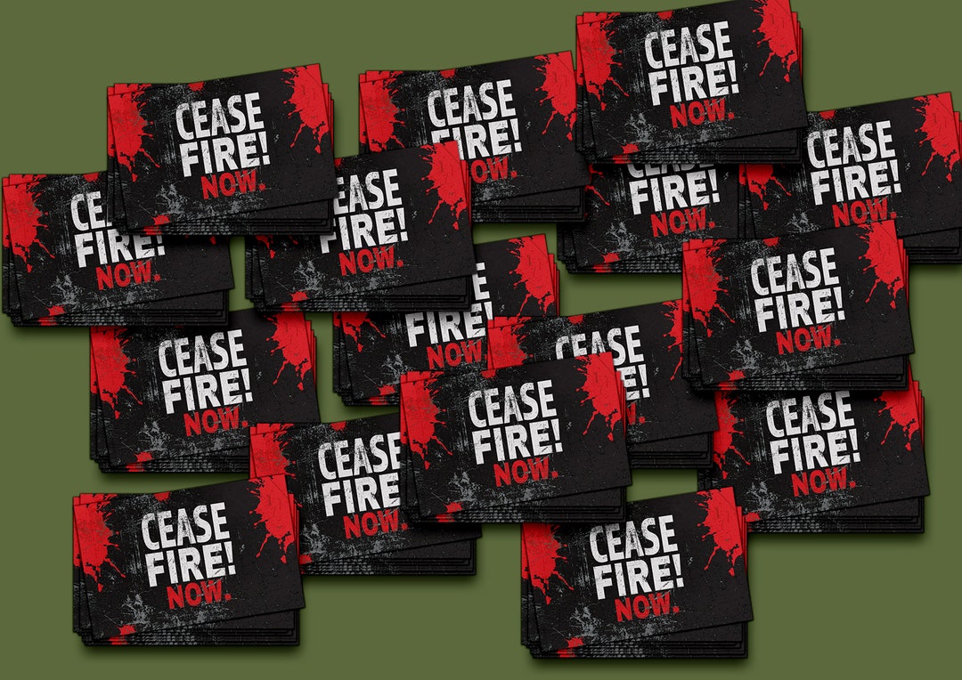 15 Pack Ceasefire Now Mini Vinyl Stickers, Free Palestine Stickers ...
