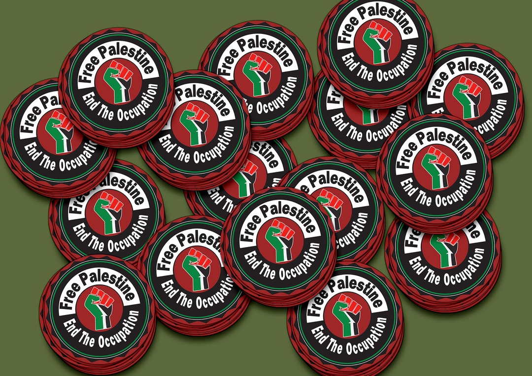 15 Pack Free Palestine Mini Vinyl Stickers, End the Occupation Sticker ...