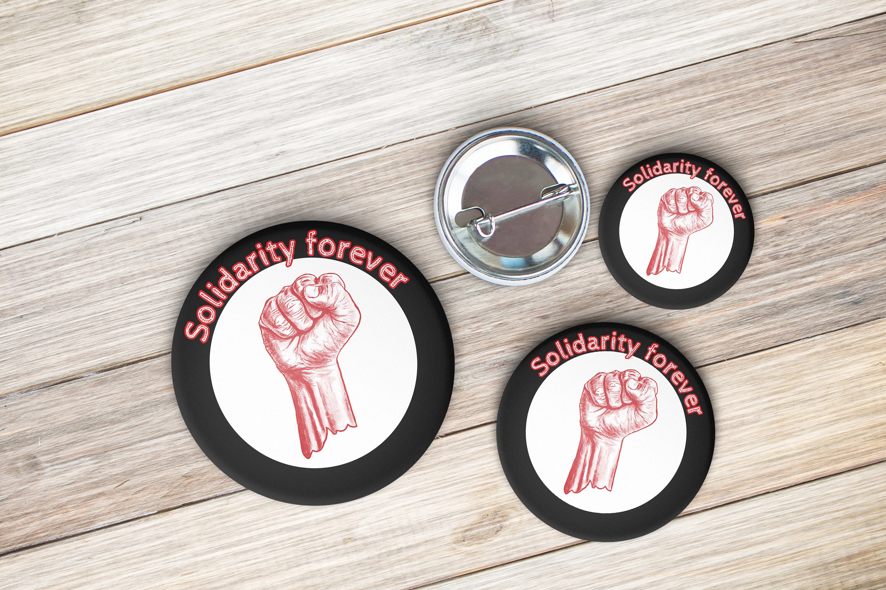 Solidarity Forever Buttons Badges Pins & Pinback Buttons | Etsy