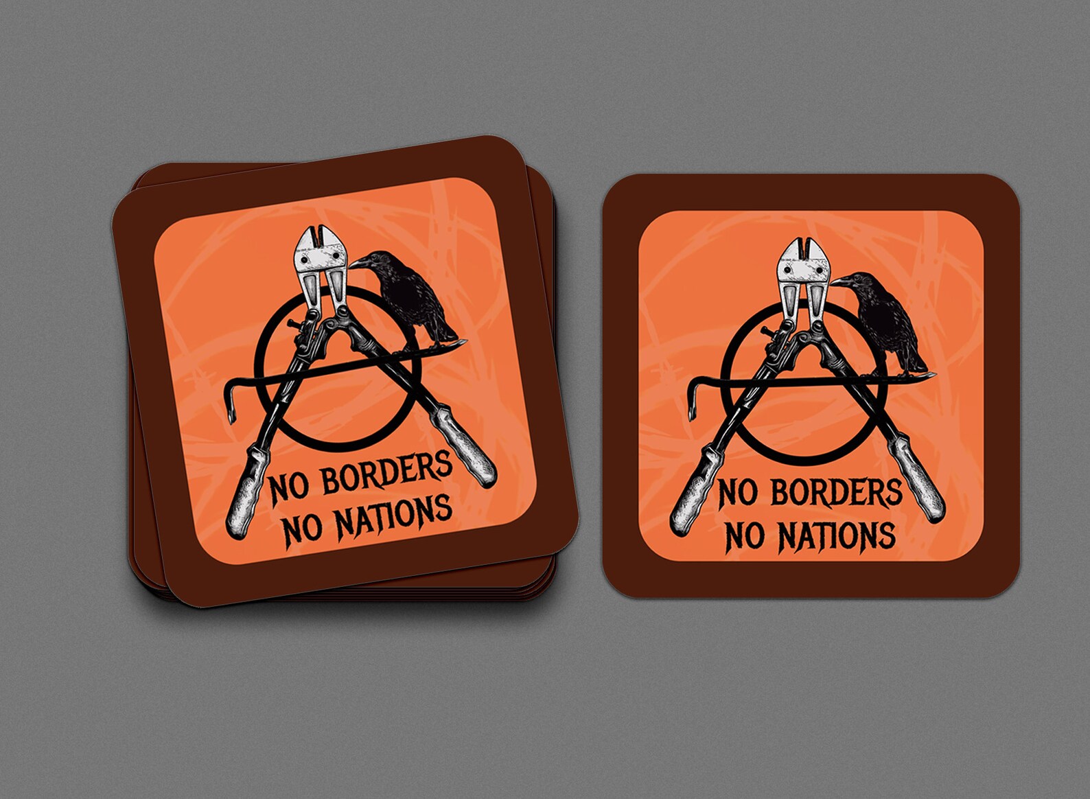 Antifascista No Borders No Nations Sticker Migrants Welcome - Etsy