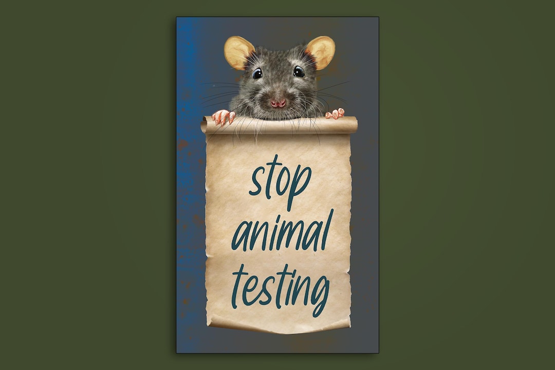 Stop Animal Testing Stickers, Rat Animal Rights, Protest, Punk Stickers ...