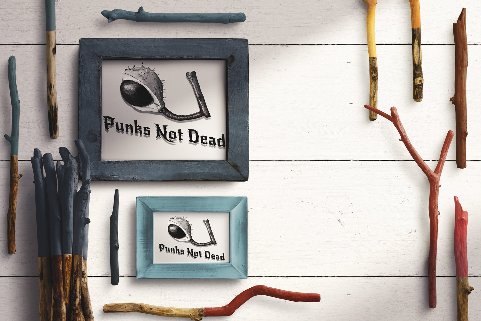 Punks Not Dead Print Punk Rock Art Print Punk Subcultures - Etsy