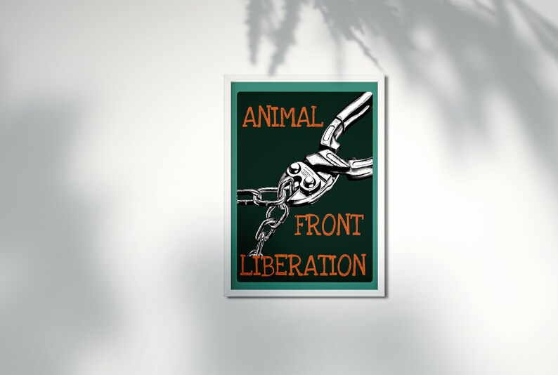 Animal Liberation Front ALF Poster Solidarity ALF Until - Etsy
