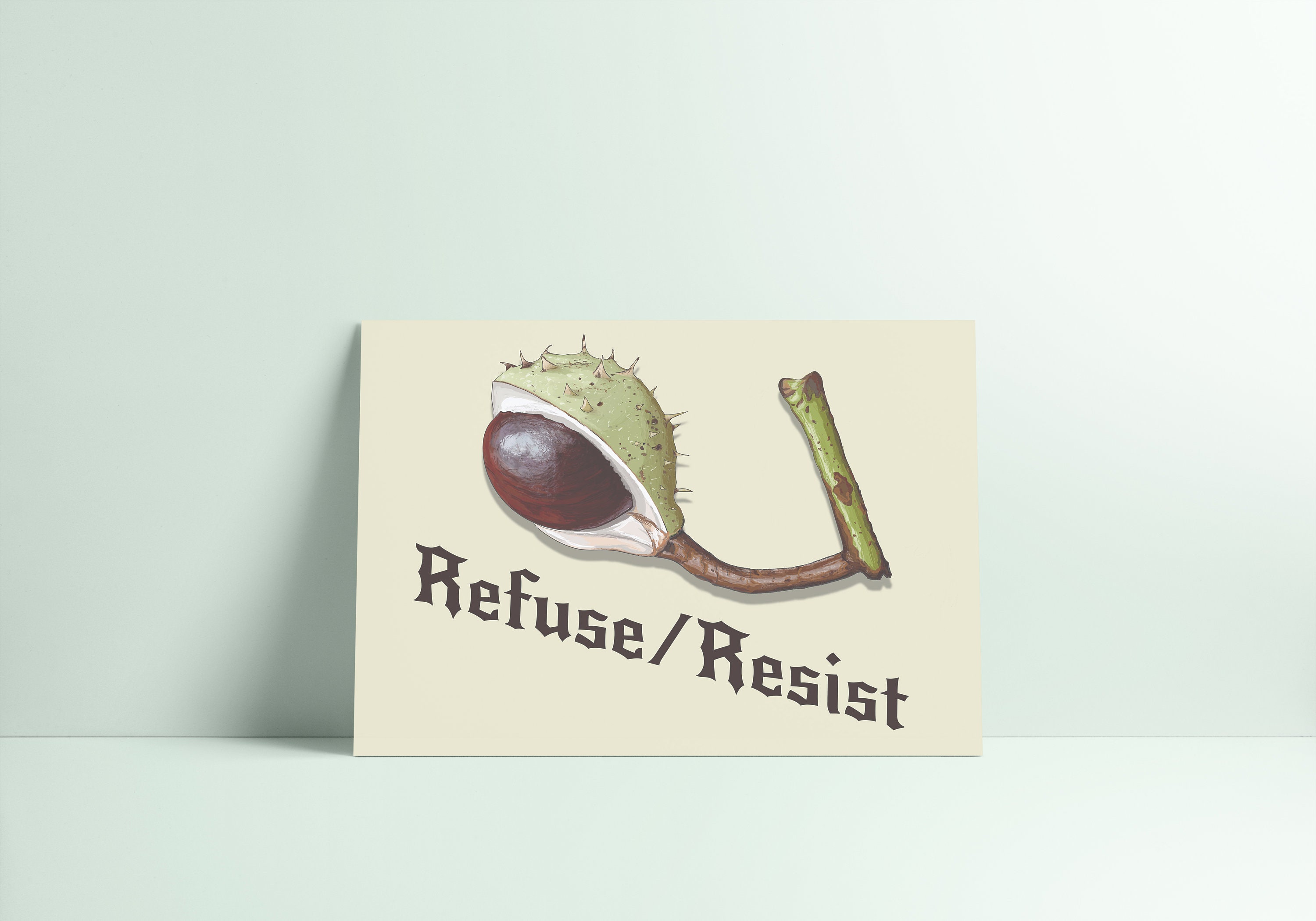 Refuse/ Resist print Leftist Labor Union Art Print Wall | Etsy UK
