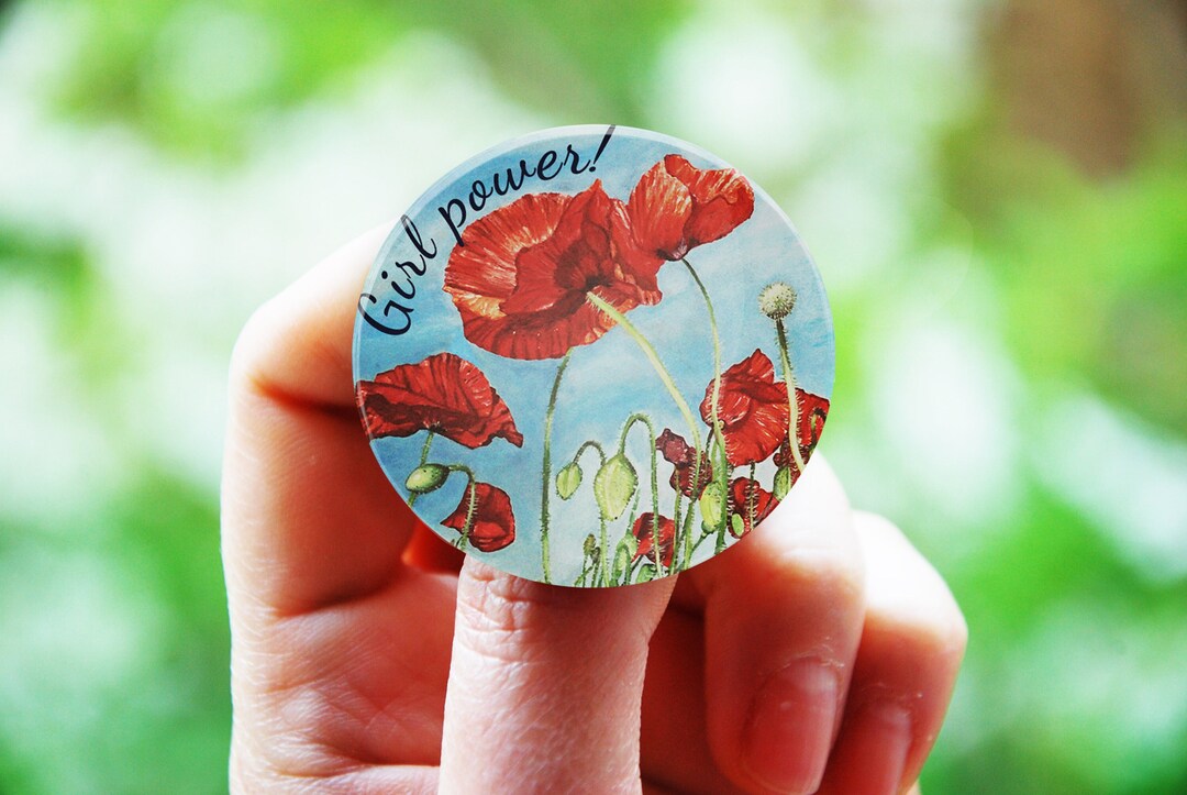 Girl Power, Badges, Feminist Art, Pins & Pinback Buttons, Leftist ...
