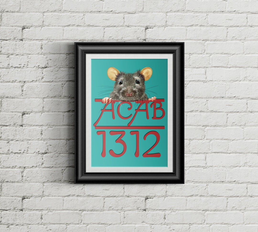 ACAB Poster, 1312 Print, Political, Anticapitalist, Anarchist, Leftist ...