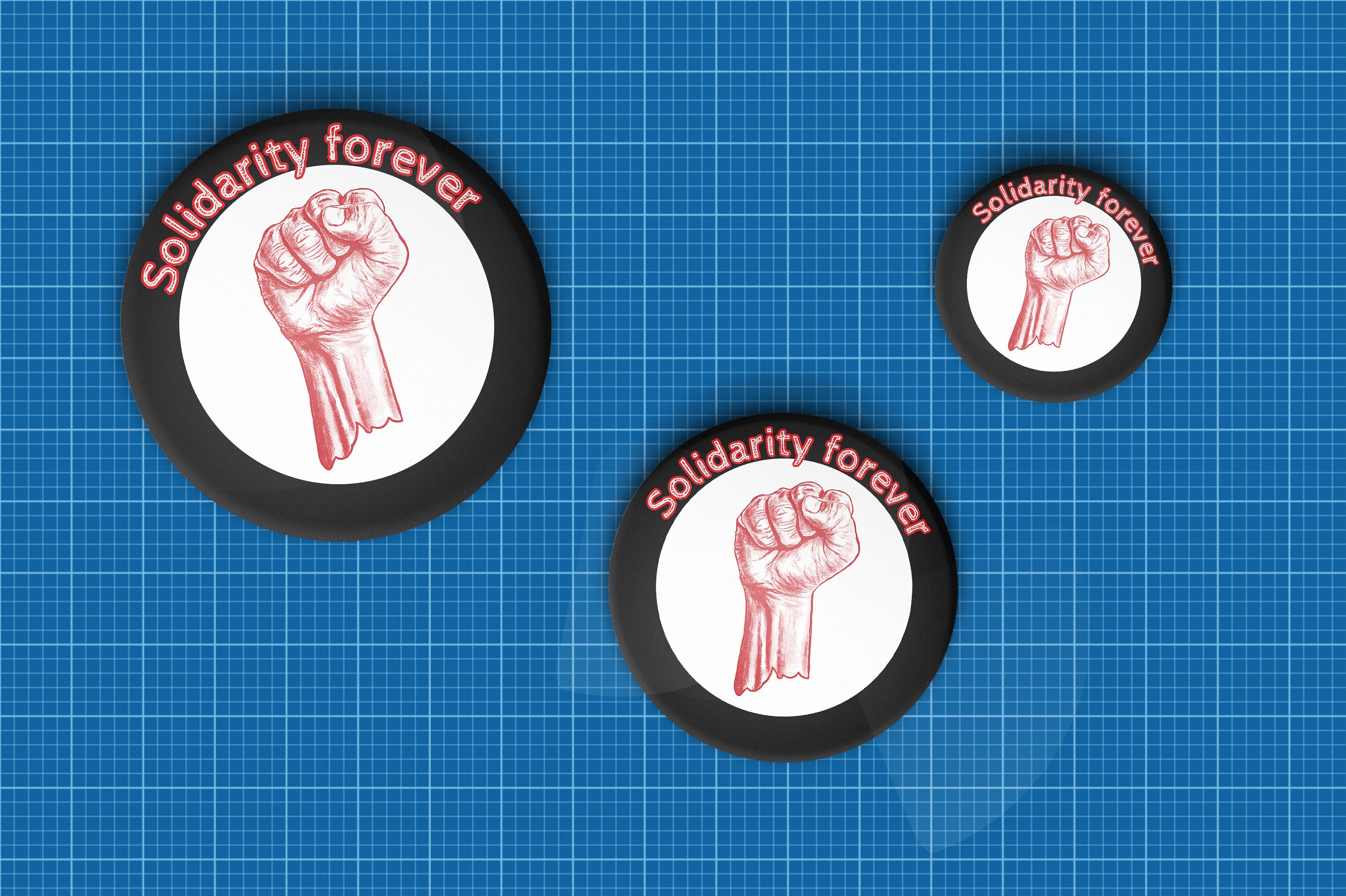 Solidarity Forever Buttons Badges Pins & Pinback Buttons | Etsy