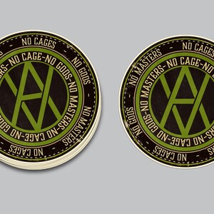 No Cages - No Gods - No Masters Stickers, Vegan, Veganarchism, Animal ...