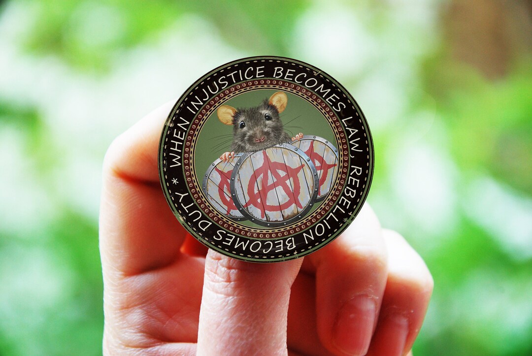 Anarchy Symbol Pinback Button: Rebellion Duty Badge - Etsy