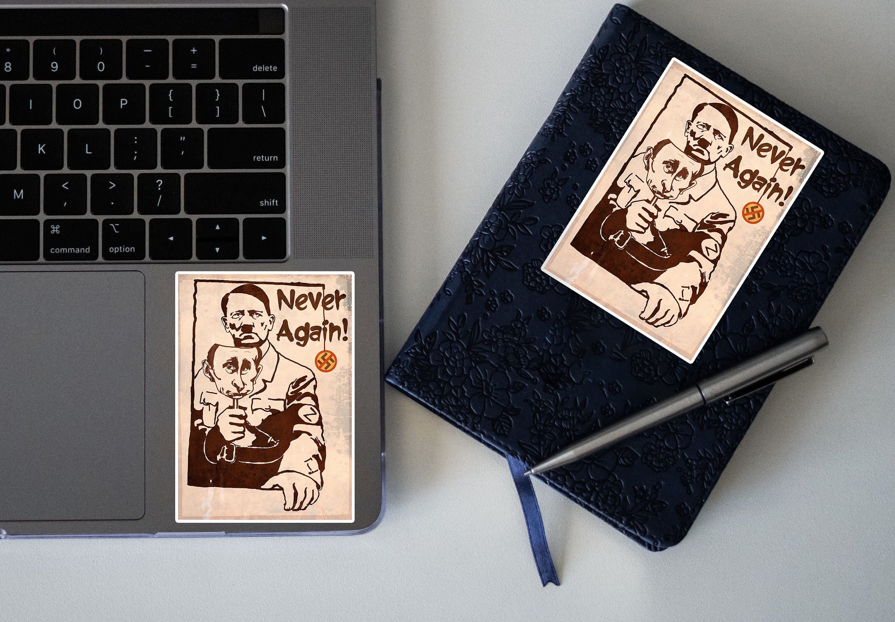 Never Again Sticker Anti-nazi Vinyl Sticker Fight Fascism - Etsy