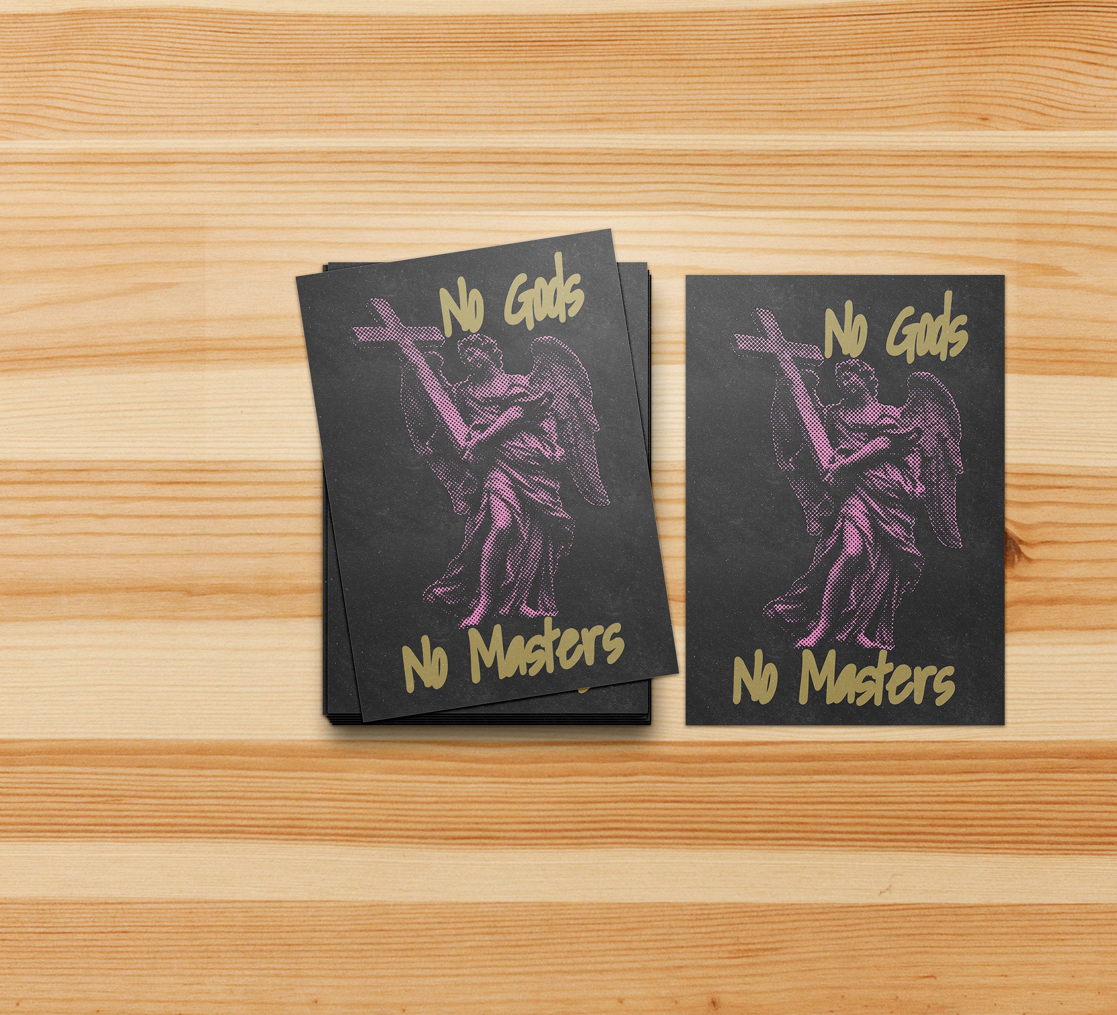 No Gods No Masters Sticker Rectangle Sticker Anarchy - Etsy