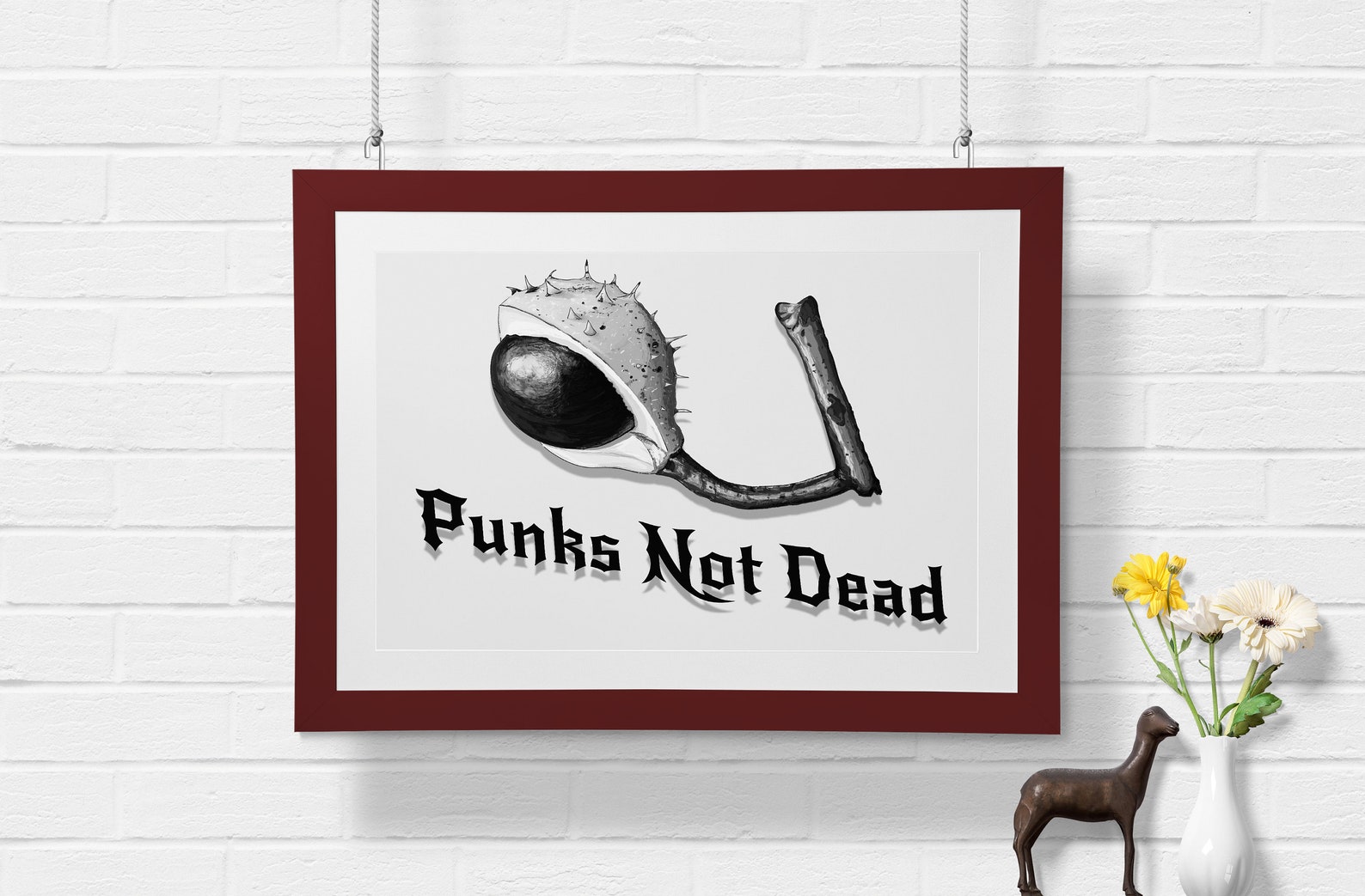 Punks Not Dead Print Punk Rock Art Print Punk Subcultures - Etsy