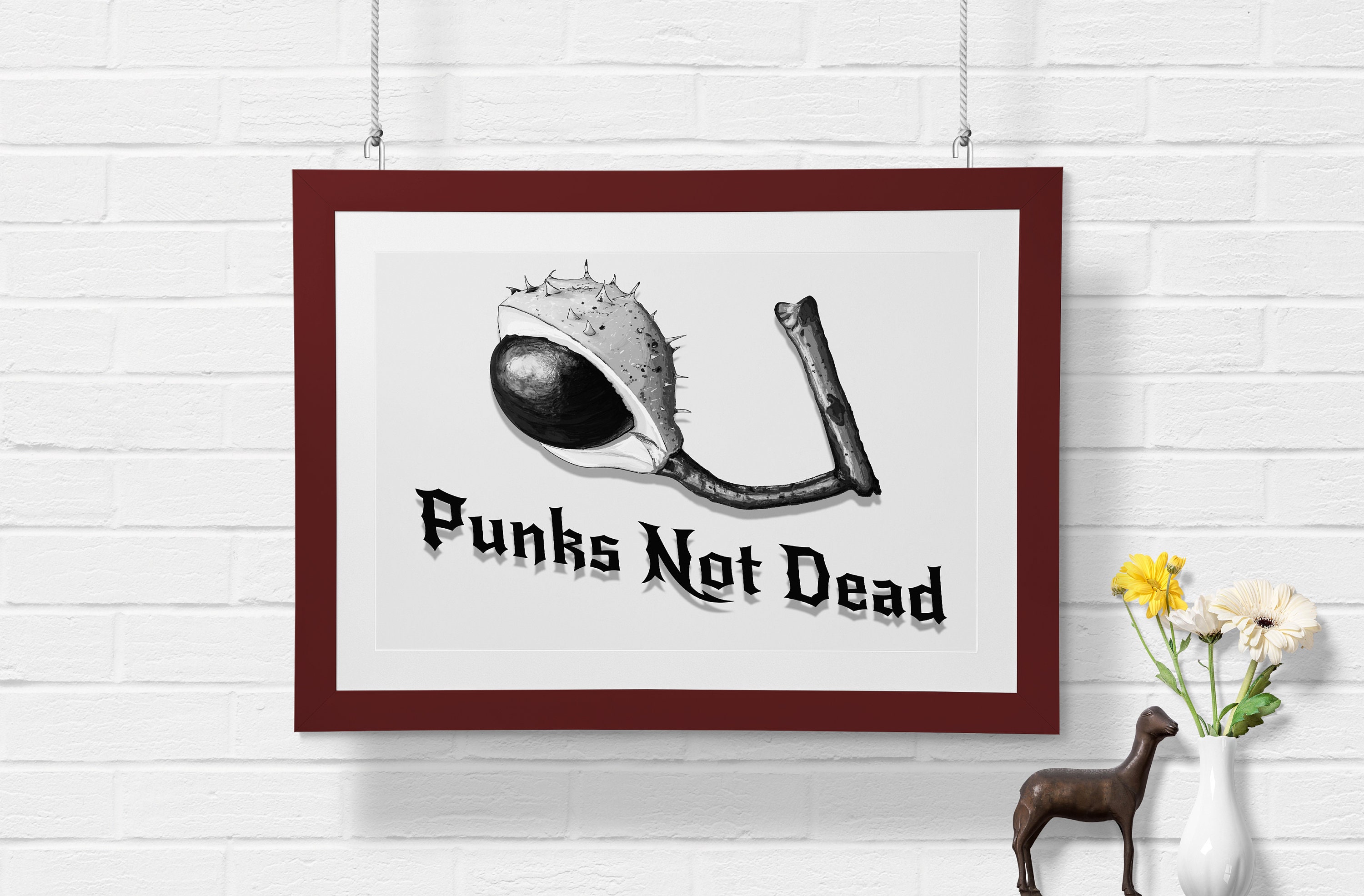 Punks Not Dead Print Punk Rock Art Print Punk Subcultures - Etsy