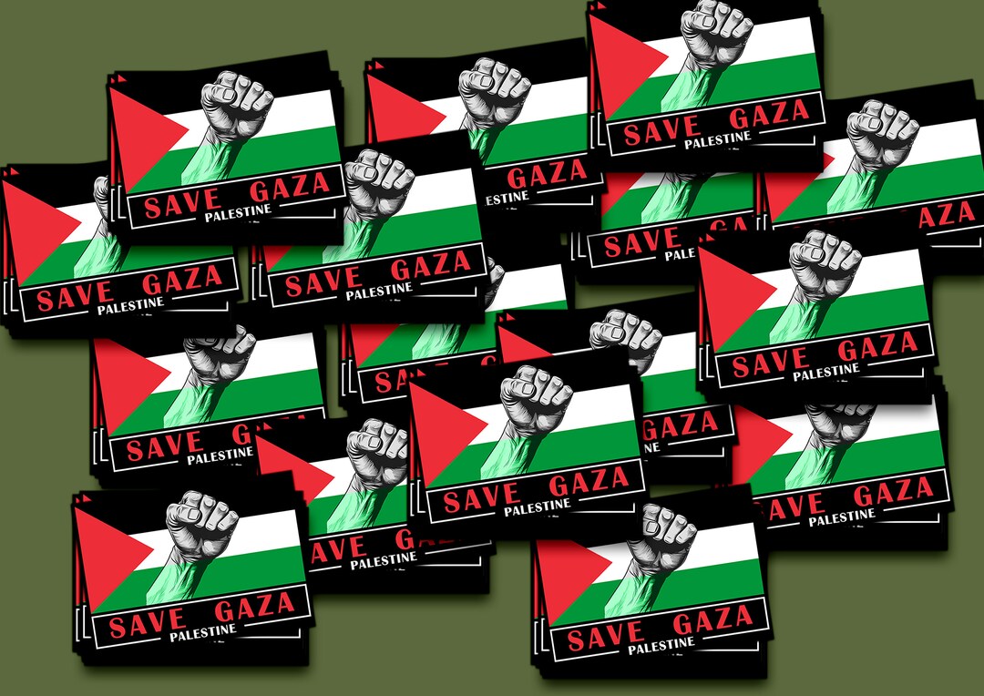 15 Pack Save Gaza Palestine Mini Vinyl Stickers, End Occupation Sticker ...