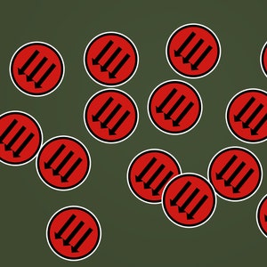 15 Pack the Three Arrows Antifa Symbol Mini Stickers, Sometimes ...