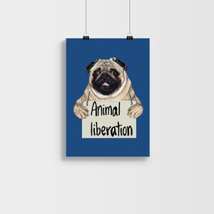 Animal Liberation Print, Activism Art Print, Original Art, Wall Art ...