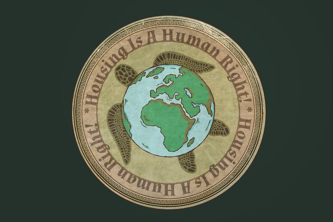 Housing Is A Human Right Not a Business, Stickers, Durable ...