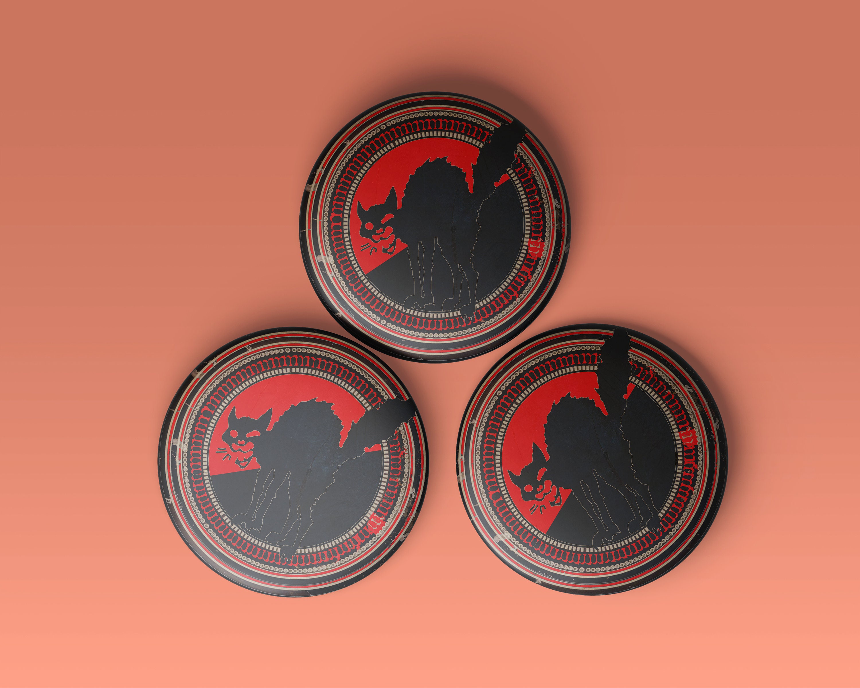 Anarchy Syndicalism Badge the Black Cat Symbol Iww No - Etsy