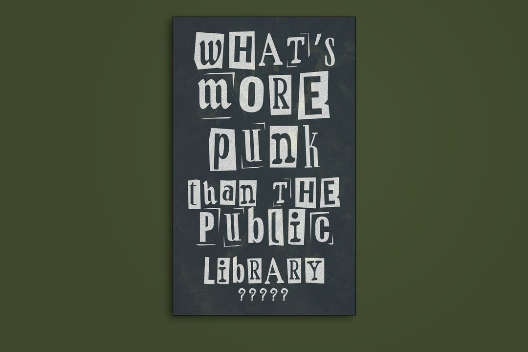 What’s More Punk Than a Public Library Sticker – Book Lover Vinyl Decal ...