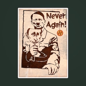 Never Again Sticker, Anti-nazi Vinyl Sticker, Fight Fascism, Stop War ...