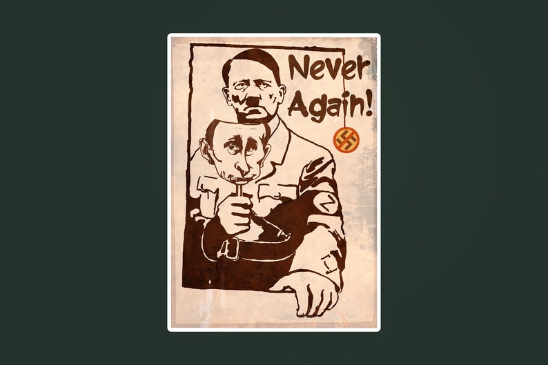 Never Again Sticker Anti-nazi Vinyl Sticker Fight Fascism - Etsy