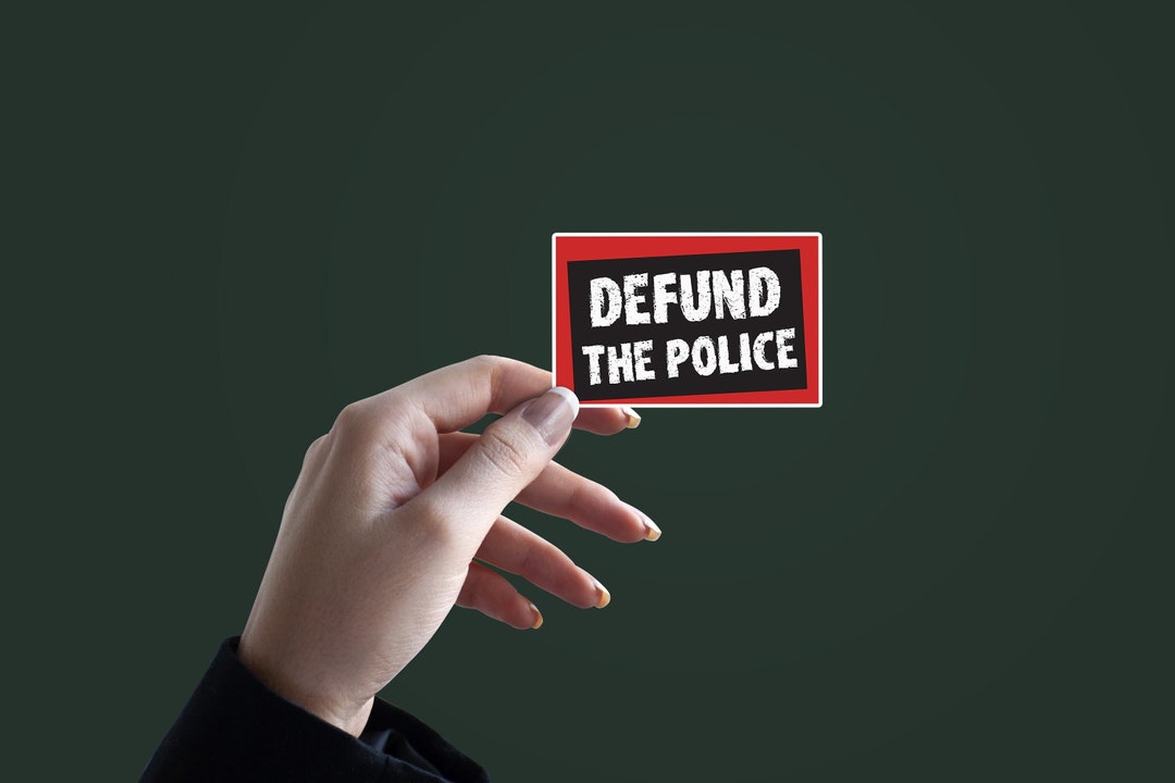 Defund the Police, Weatherproof Outdoor, Laptop Vinyl Sticker, Anarchy ...