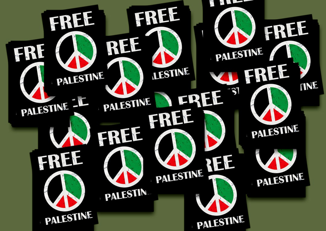 Free Palestine Vinyl Stickers: Peace Flag Decals - 15 Pack - Etsy