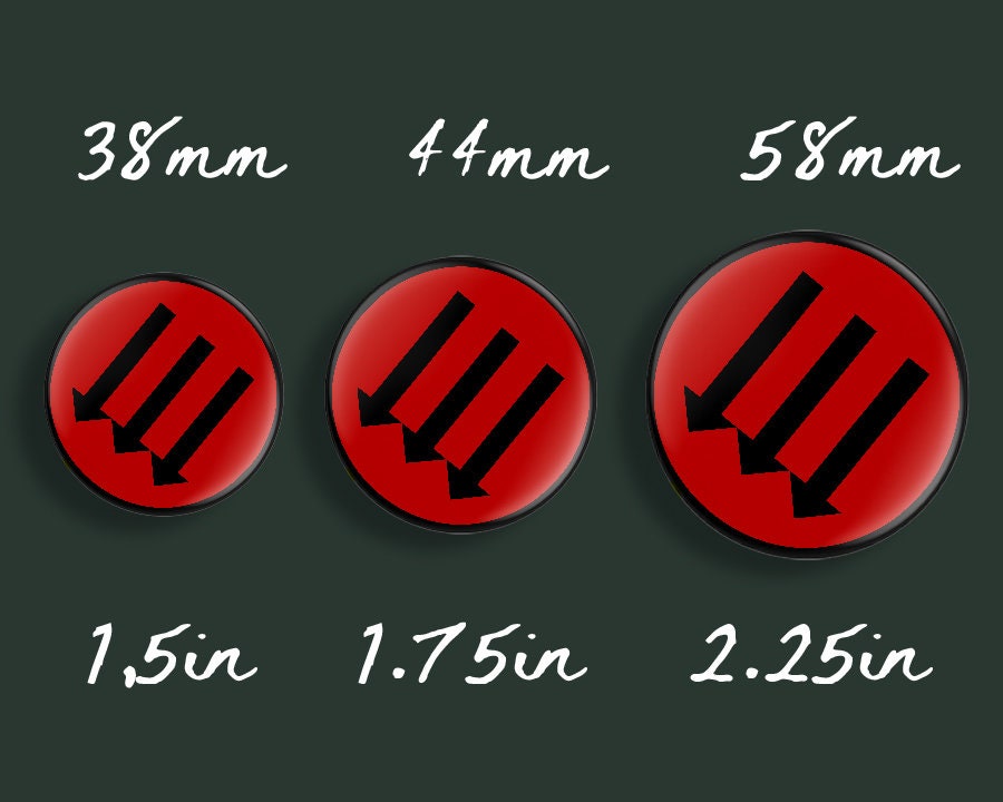 Antifa Badge, Always Antifascist, Iron Front, Three Arrows ...