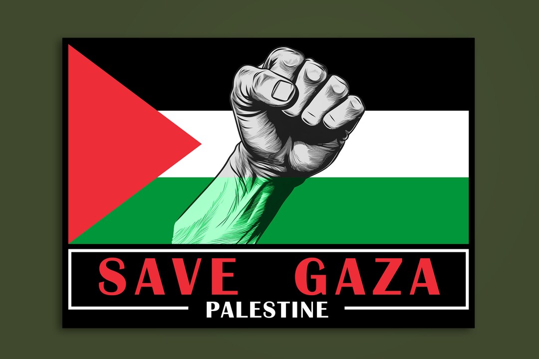 Save Gaza Palestine Sticker, End Occupation Sticker, Free Palestine, I ...