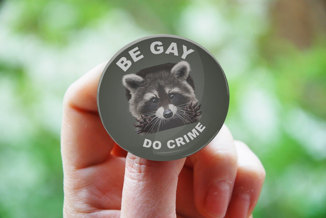 Be Gay Do Crimes, Button, Badges, Lesbian, Leftist, Protest, LGBTQ ...