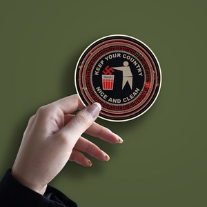 15 Pack Antifa Mini Stickers, Keep Your Country Nice and Clean ...