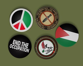Palestine Support Button Pins - Etsy