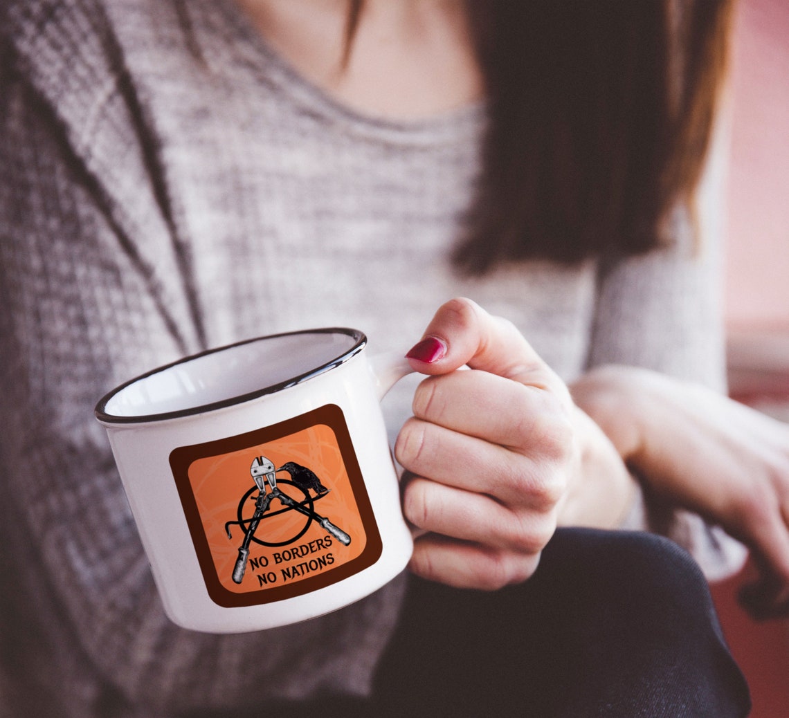 Antifascista No Borders No Nations Sticker Migrants Welcome - Etsy