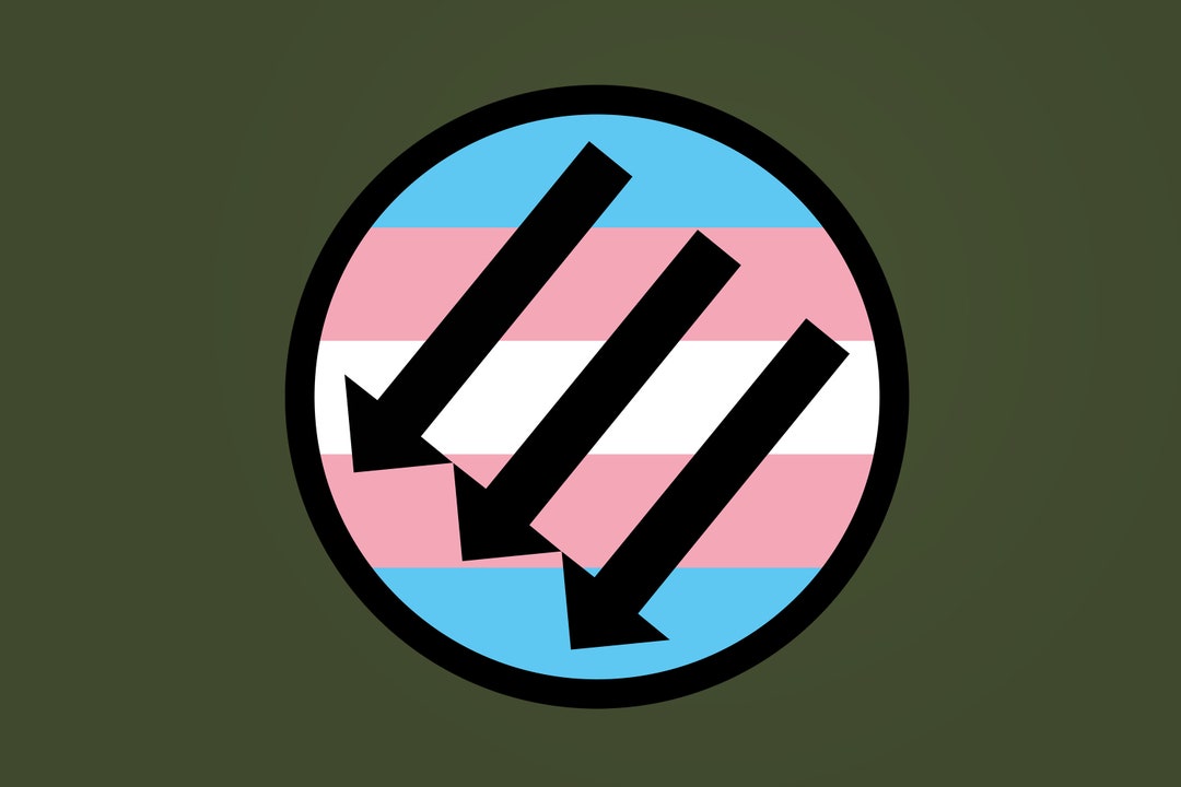 Trans Antifa Sticker , LGBT TRANS Flag Antifa, Antifascist, Durable ...