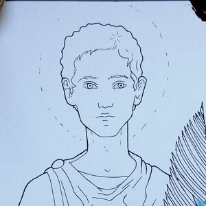 Digital Colouring Page - St Tarcisius - Etsy