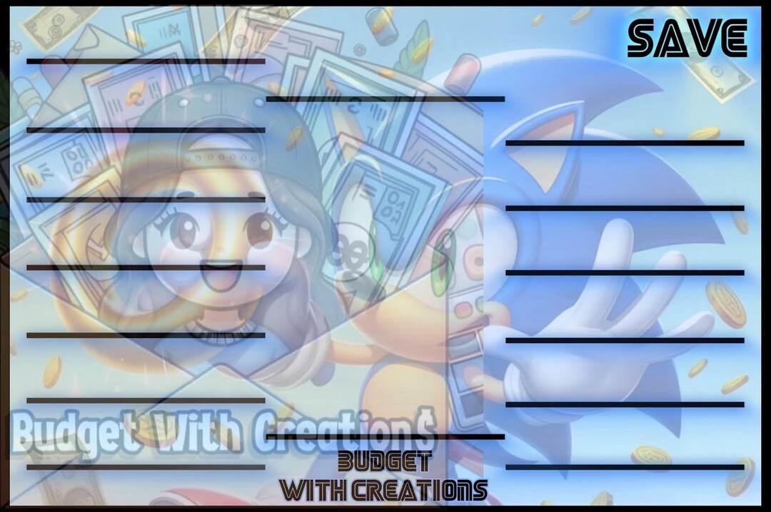 Sonic Sinking Funds Randomizer - Etsy