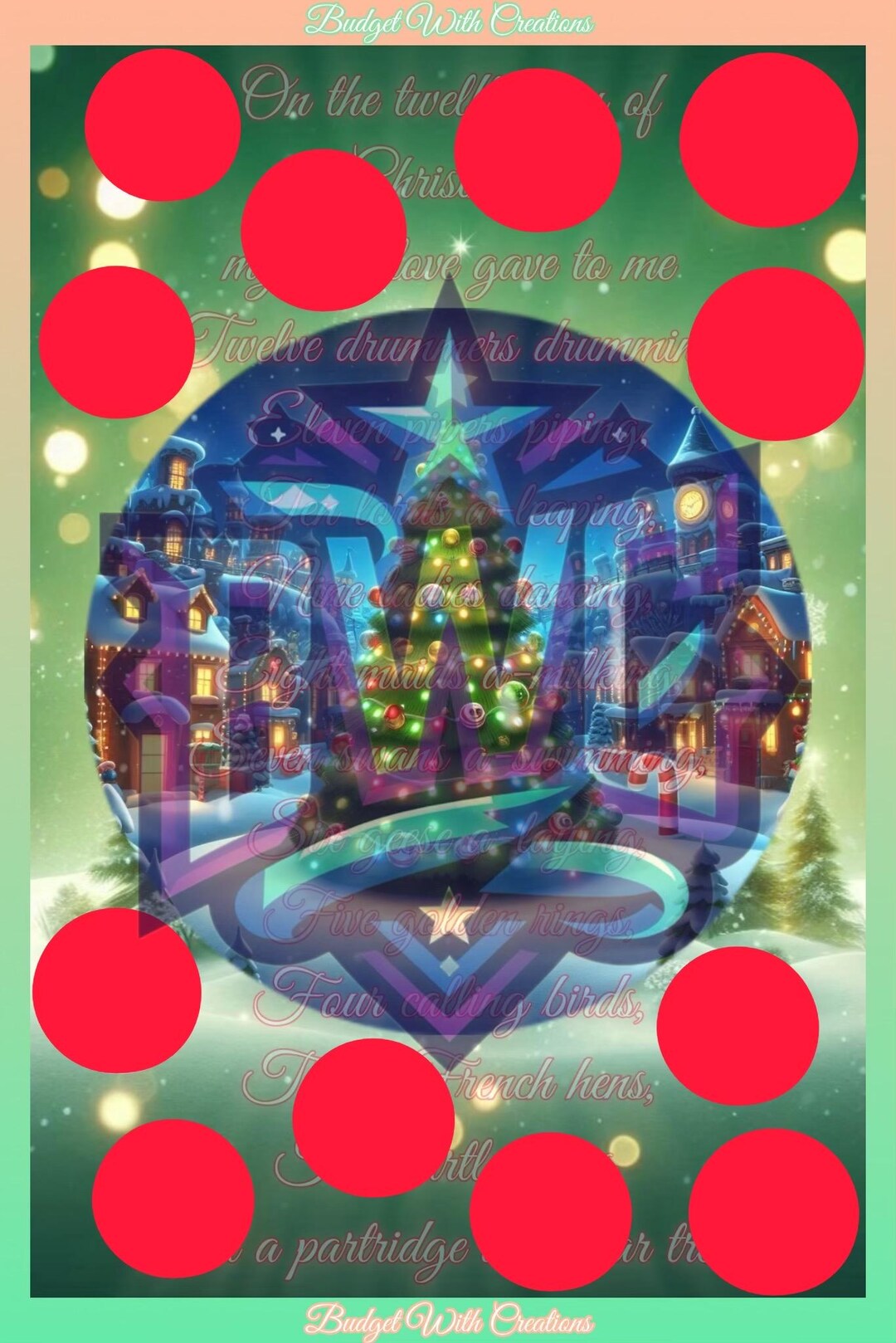 12 Days of Christmas Scratch Off - Etsy