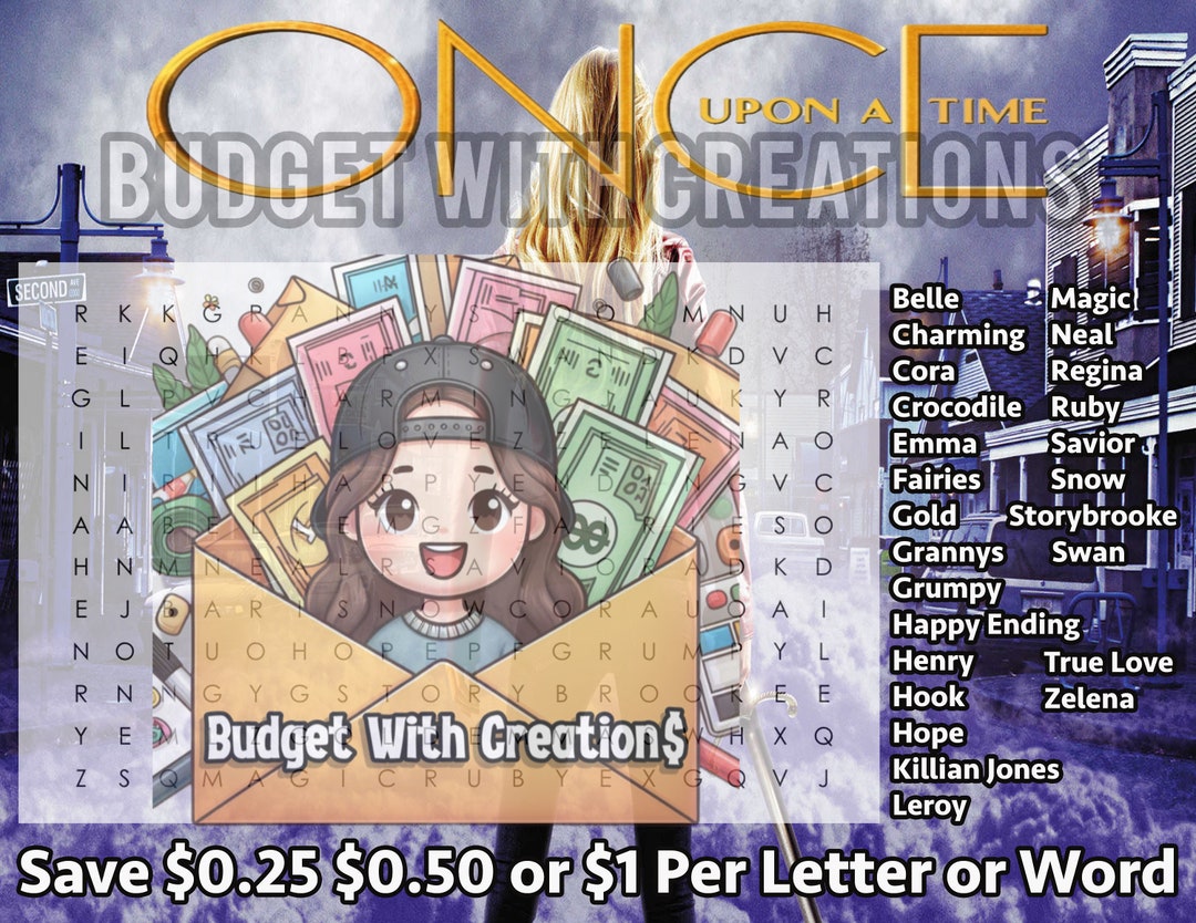 Once Upon a Time Word Search Saver - Etsy