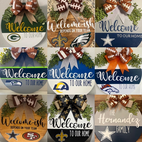 Football Welcome Sign - Etsy
