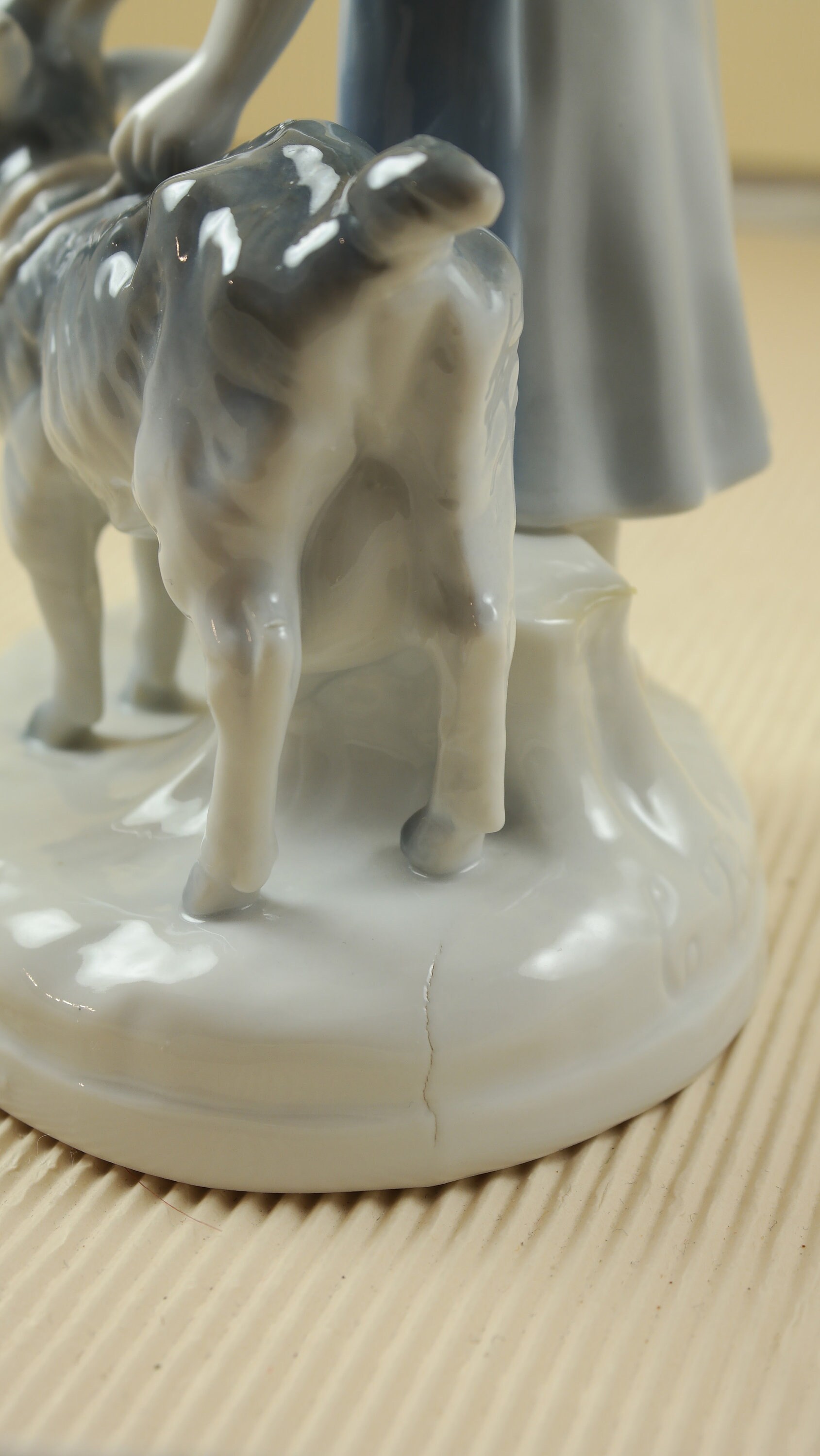 Vintage Farm Girl With Goat Porcelain Figurine Danish Design - Etsy