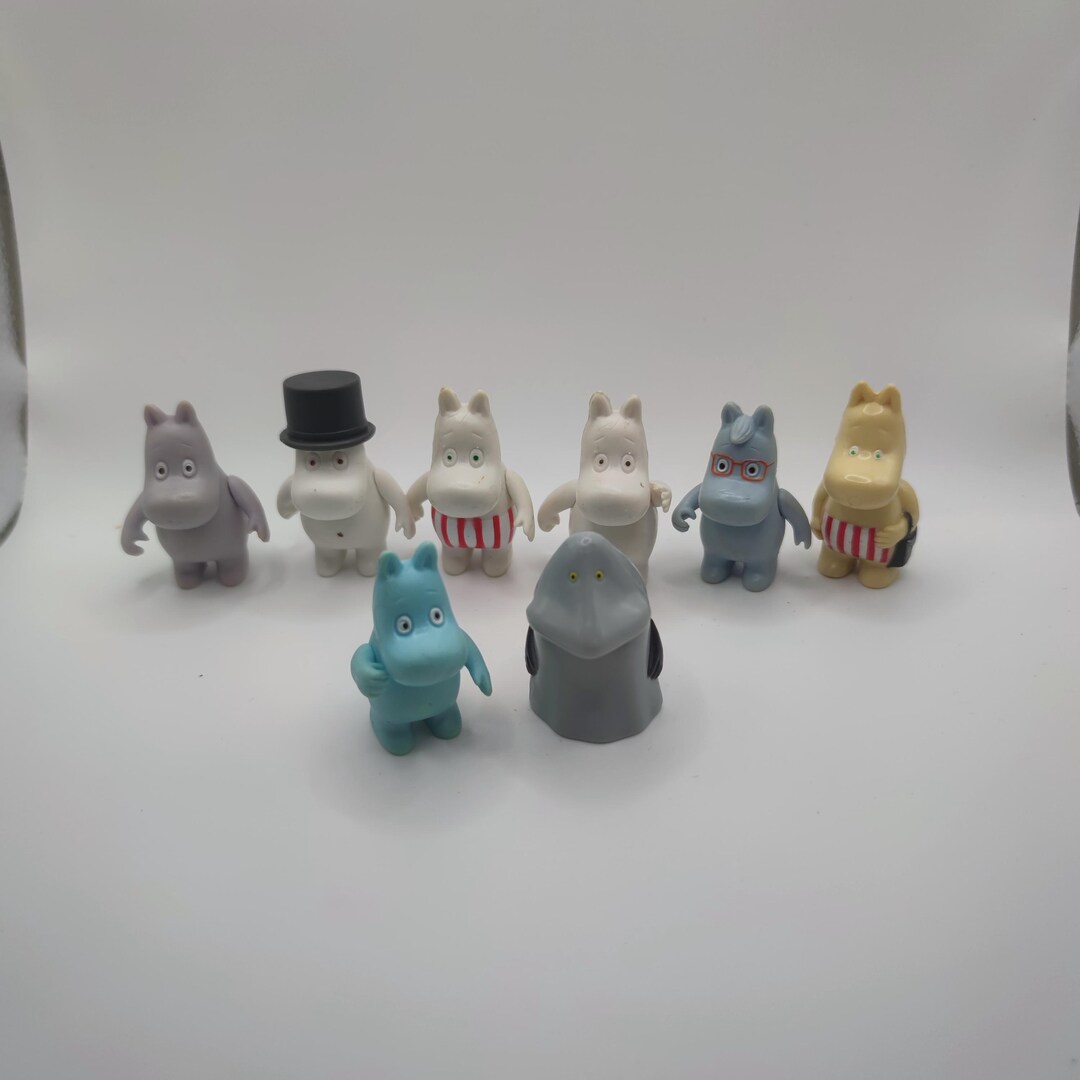 Vintage Moomin Figurines Set: Finnish Cartoon Characters - Etsy