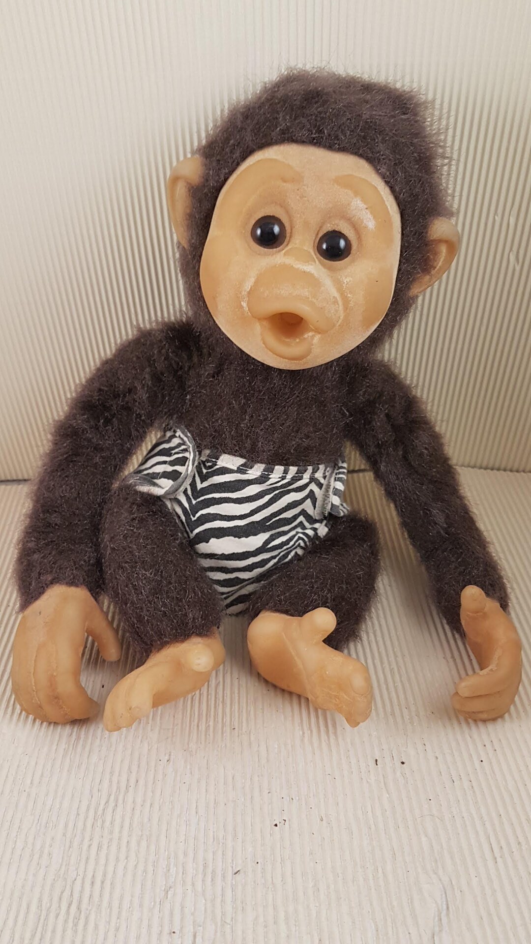 Vintage Monkey Mohair Doll Puppet Childrens Toy Plushie Animal Retro ...